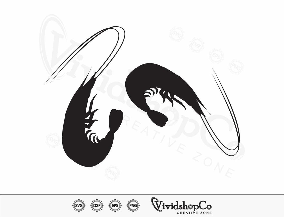 Shrimp SVG, Boiled Shrimp Svg, Prawn Svg, Seafood Svg, Clipart, Cut ...
