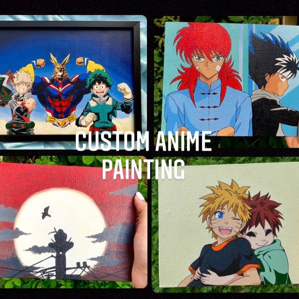 Anime Painting - Etsy