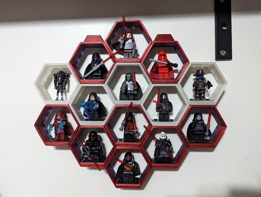 Hex Mini Figurine Display Shelves - Etsy