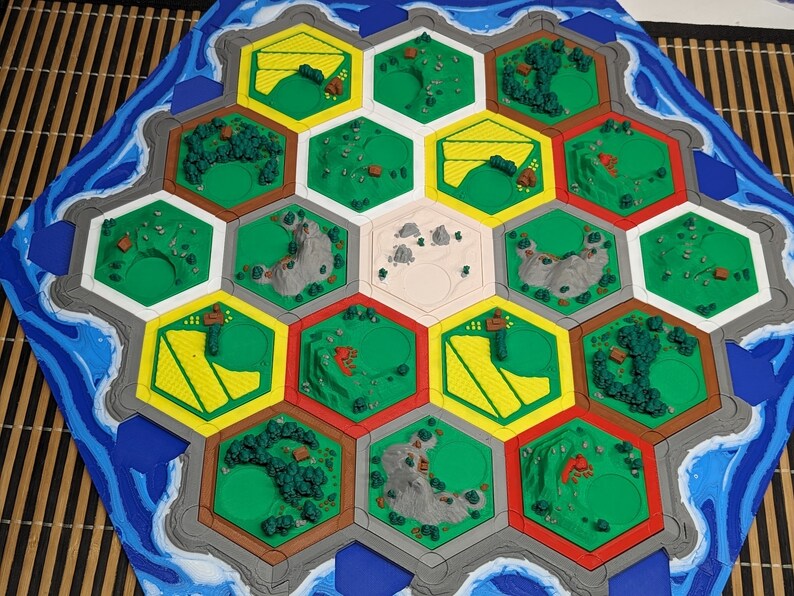 Settlers of Catan 3D Printed Edition! - Etsy