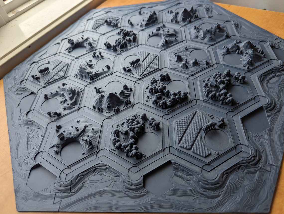 Settlers of Catan 3D Printed Edition - Etsy