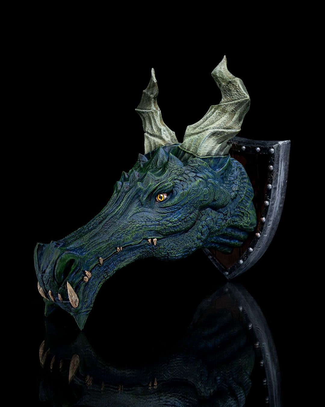 Wall Mounted Dragon Heads - Etsy