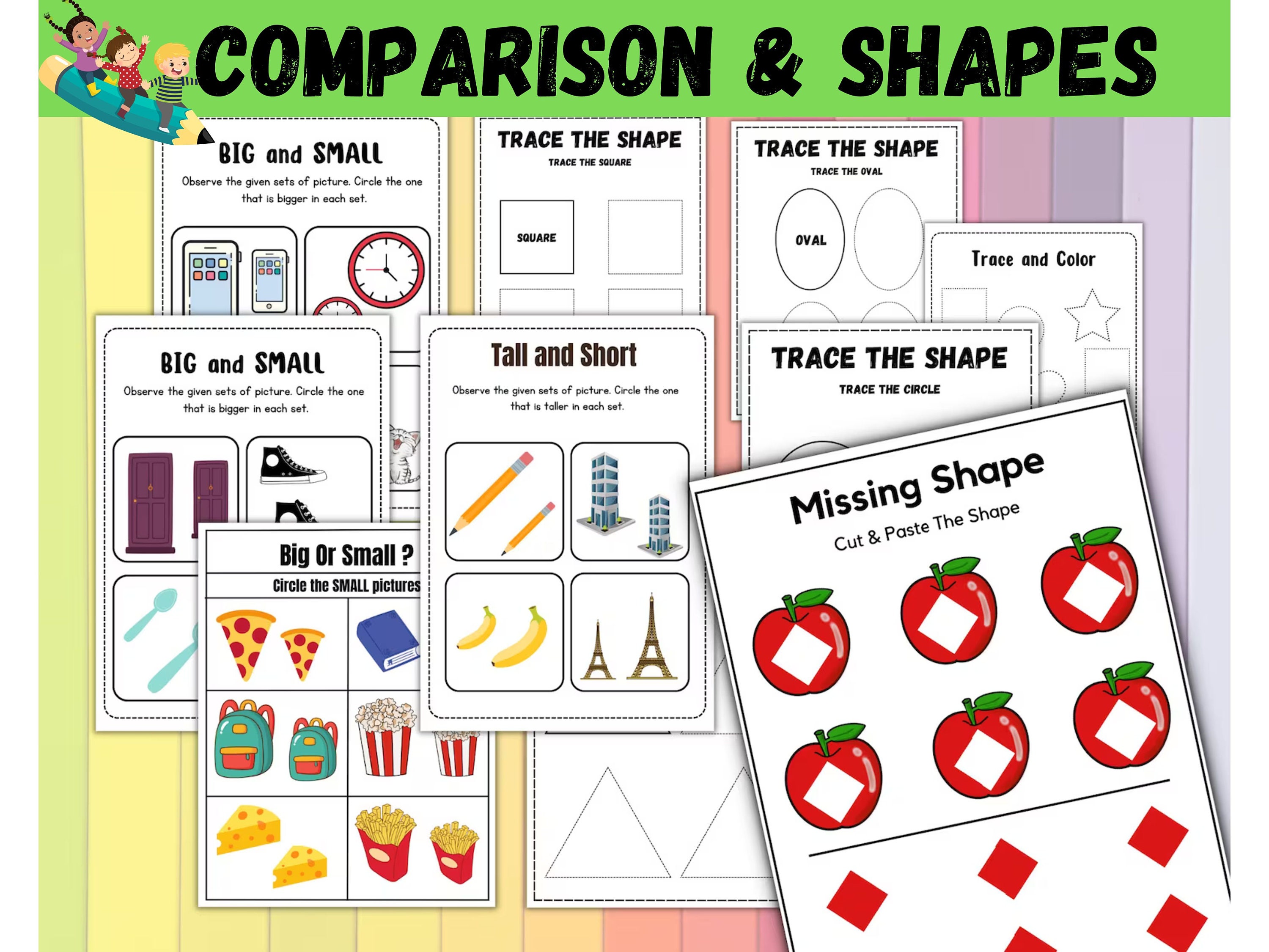 4000 Preschool Pre-k Kindergarten Learning Bundle, Activity Worksheets ...
