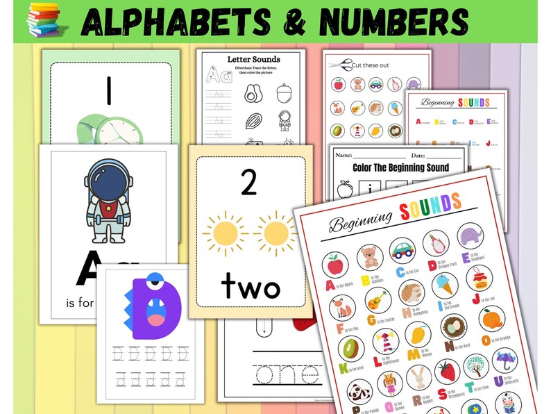 4000 Preschool Pre-k Kindergarten Learning Bundle, Activity Worksheets ...