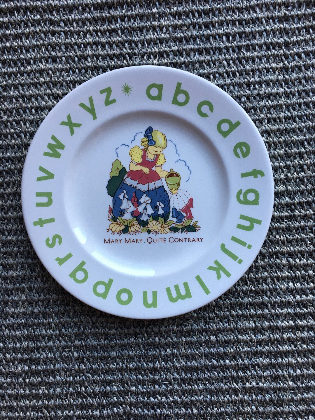 Mary, Mary, Quite Contrary Child's Plate - Etsy