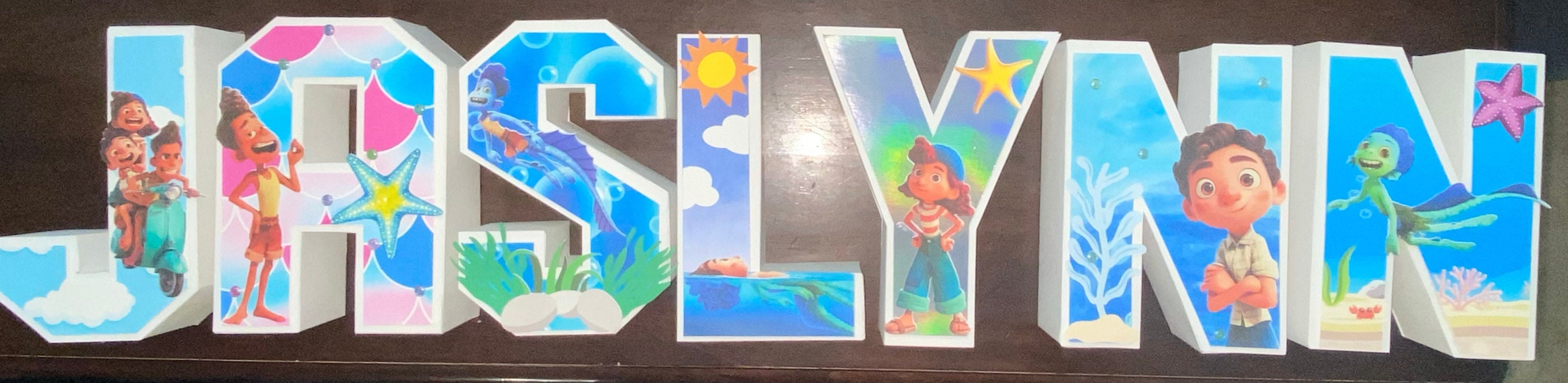 Luca 3D Name, Luca Birthday, Luca Party Supplies, Luca Party - Etsy