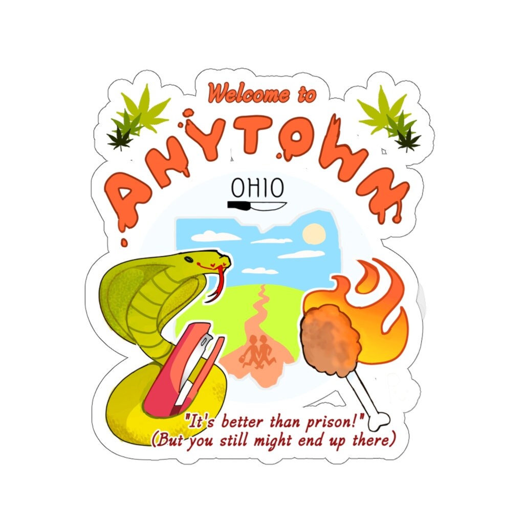Anytown, OH Sticker - Etsy