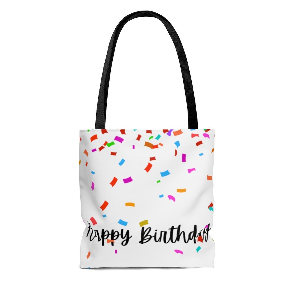 Happy Birthday Tote Bag Birthday Gift Bag Happy Birthday | Etsy