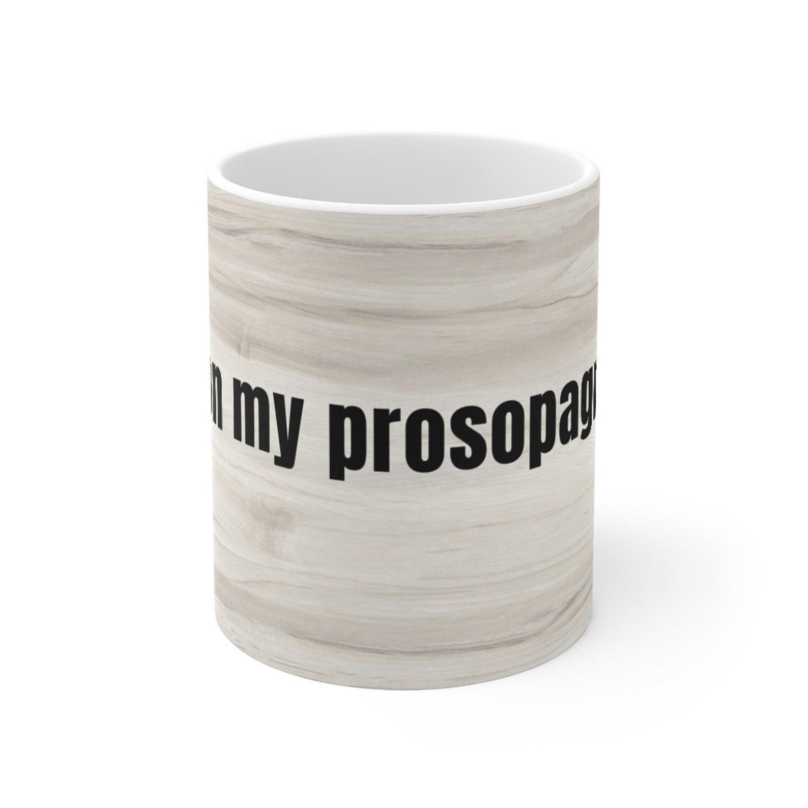 Pardon My Prosopagnosia Mug Face Blind Face Blind Mug Face | Etsy