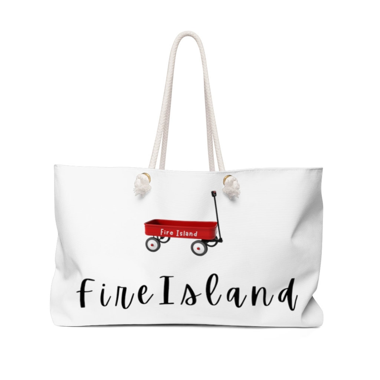 Fire Island Tote Bag, Fire Island Bag, Beach Bag, Boat Bag, Weekend Bag ...