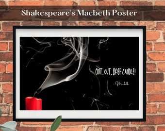 Macbeth Out Out Brief Candle - Etsy Ireland