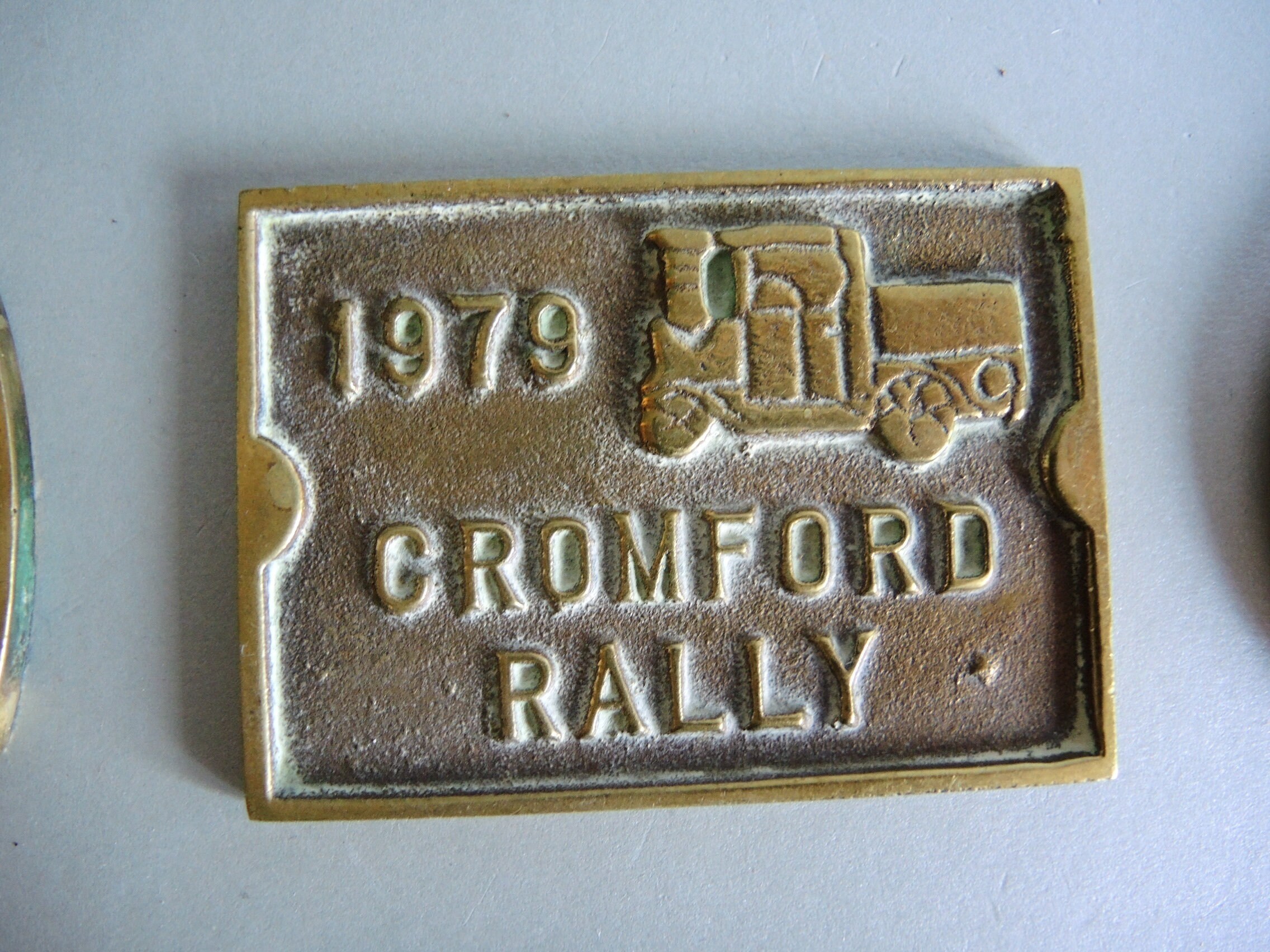 ONE Vintage England Cromford Steam Rally Brass Plaque Décor Sign ...