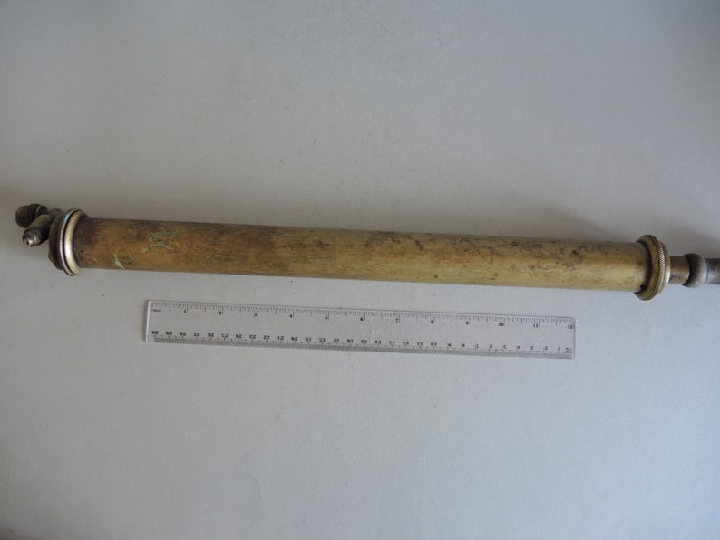 Vintage Antique Brass Long Garden Sprayer Pump / Old Pesticide Sprayer ...