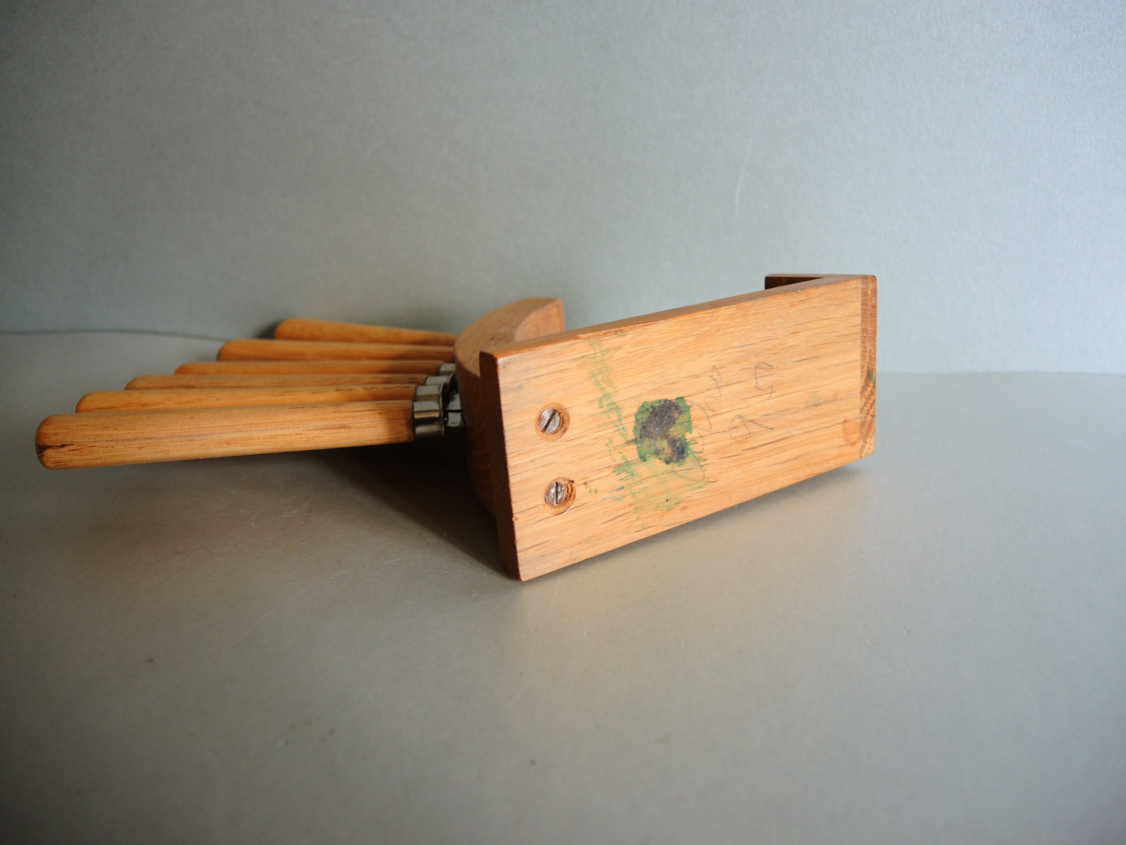 Vintage Swedish Fruit Side Knives With Stand / Karlsson Nilsson From ...
