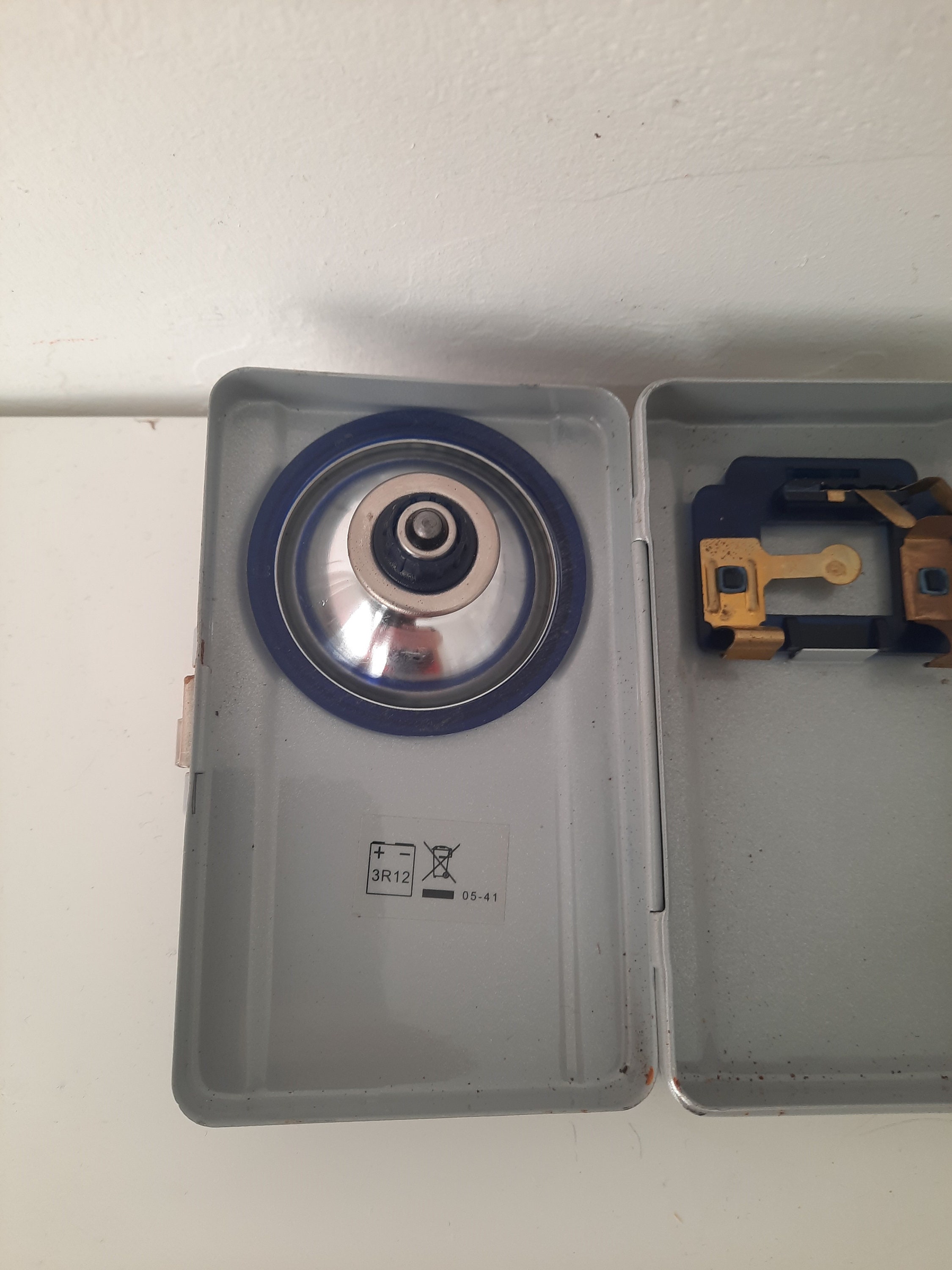 Vintage PHILIPS Jacket Military Railroad Belt Flashlight / Mid Century ...