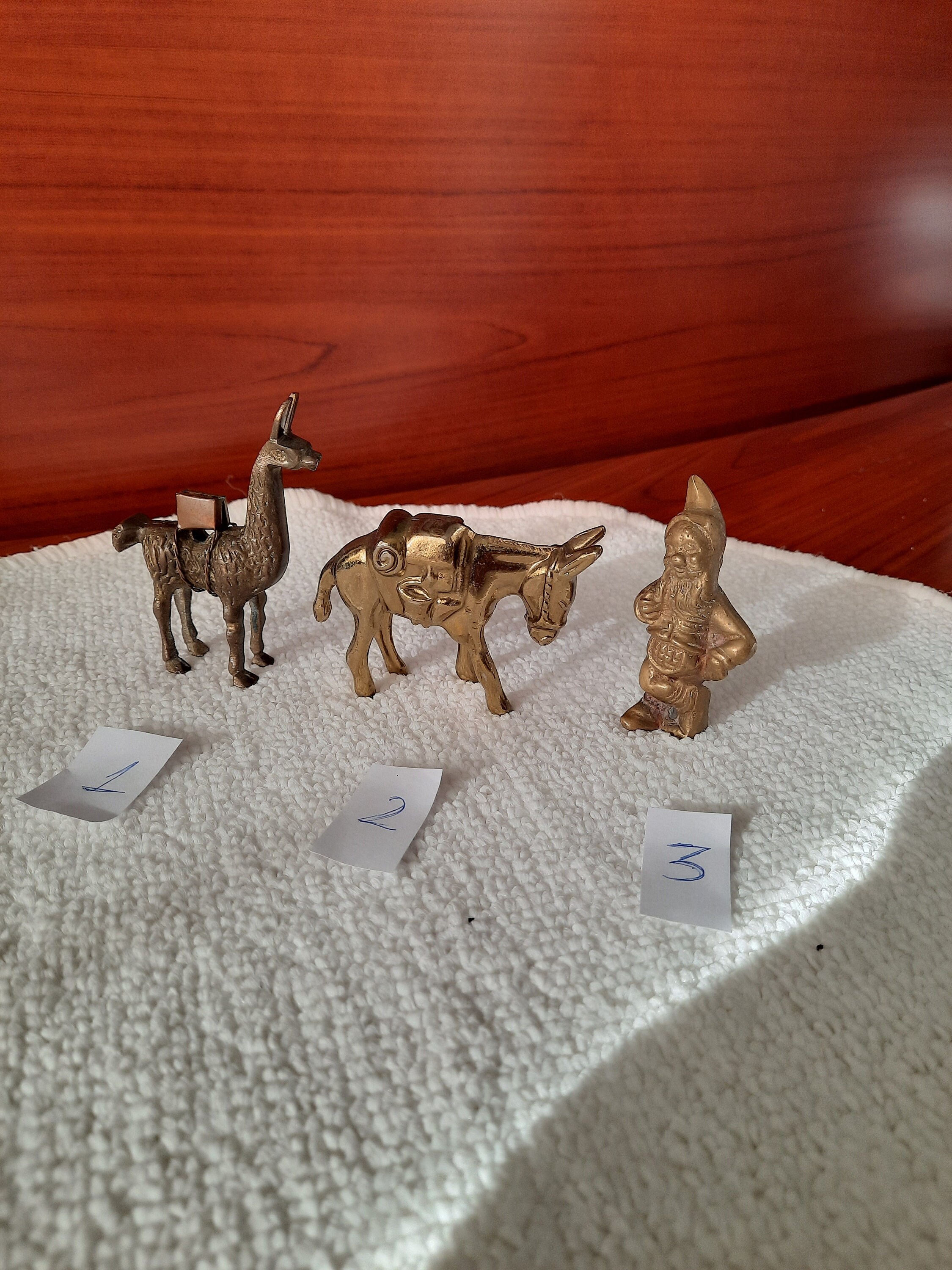 ONE Vintage Solid Brass Figurines / Housewares / Library Décor / Small ...