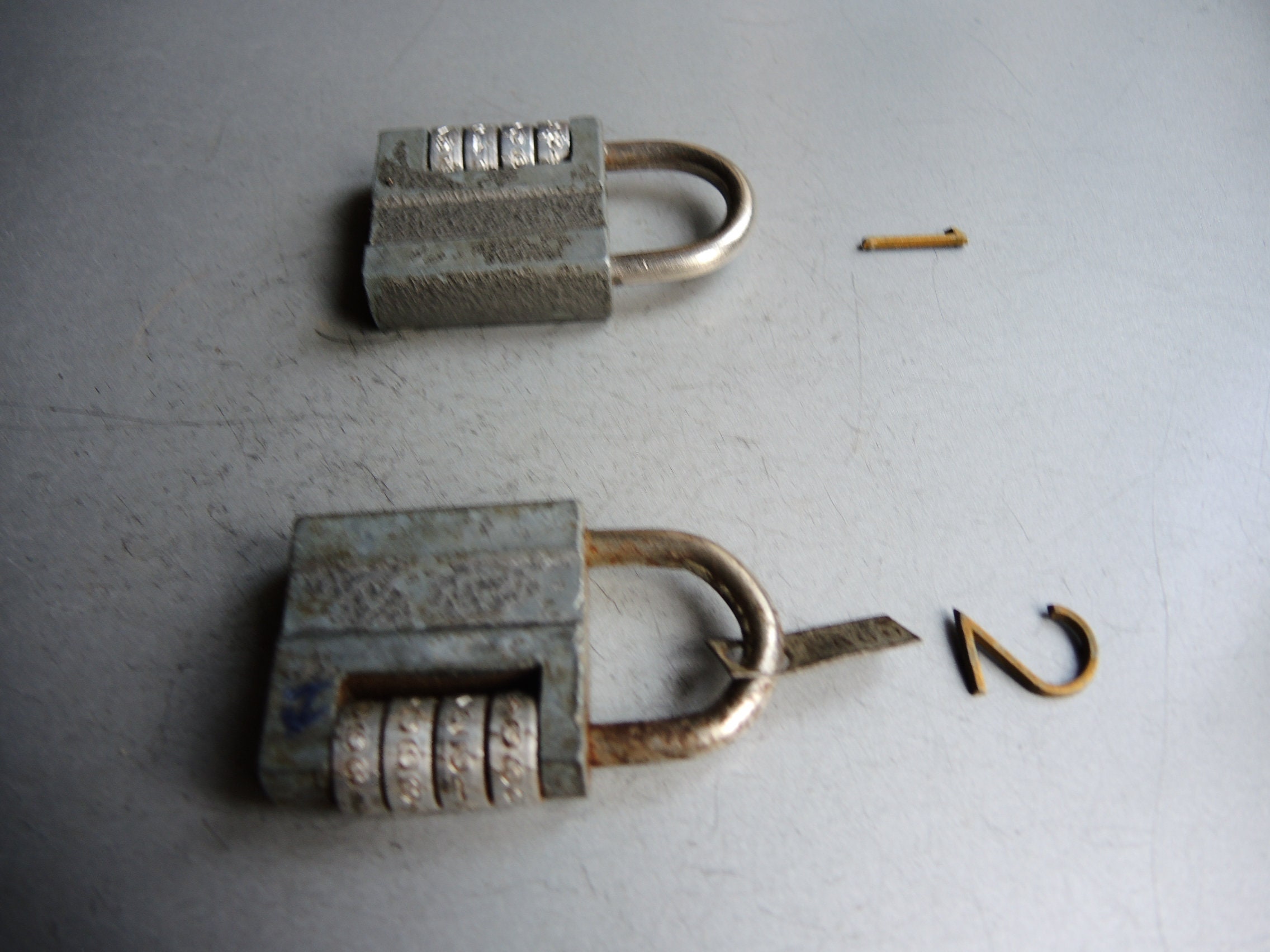 ONE Soviet Era Working Padlock With Code Key Made in USSR / Door ...