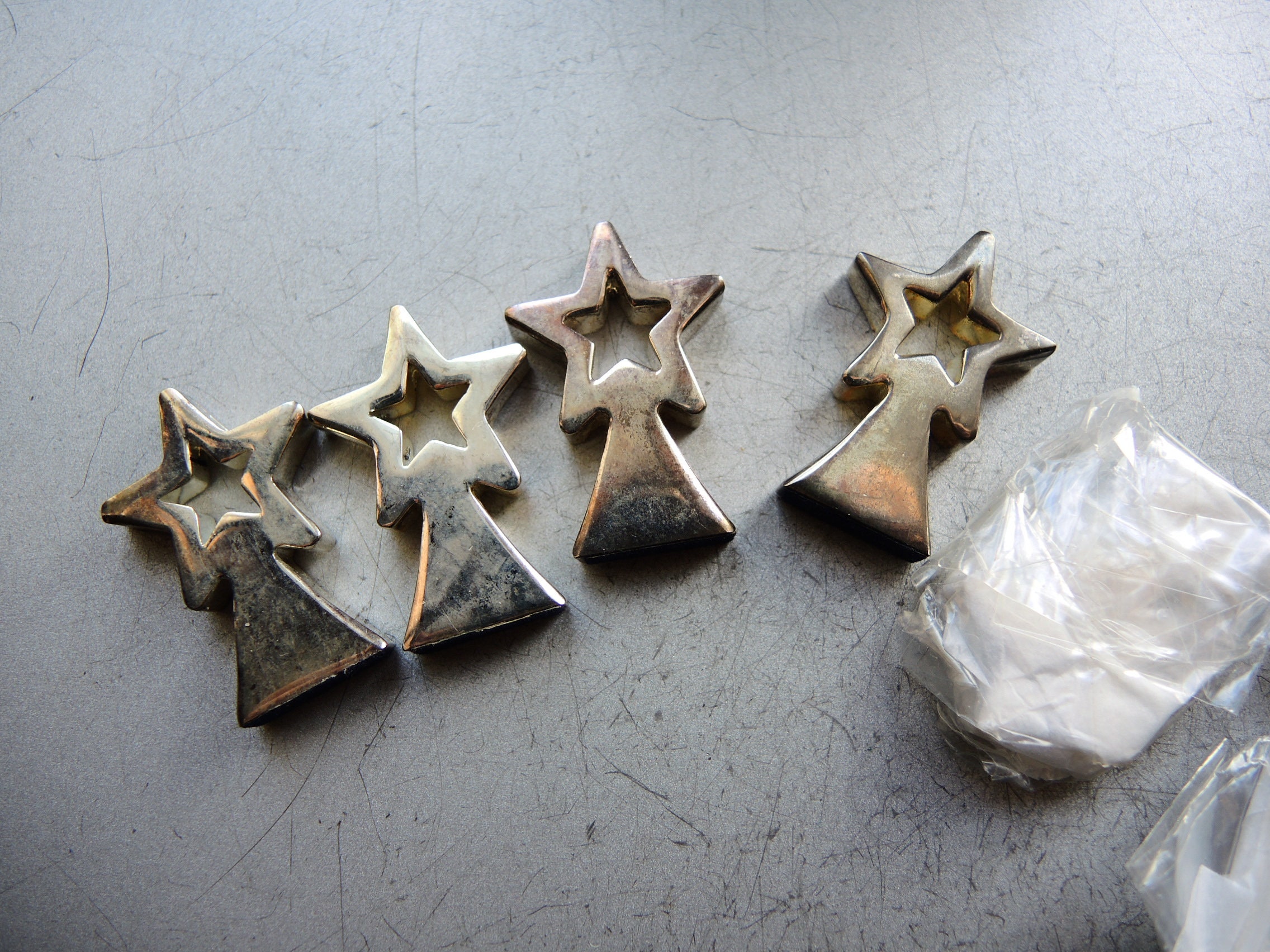 Vintage NOS Condition French Style STAR Shape Table Name Place - Etsy