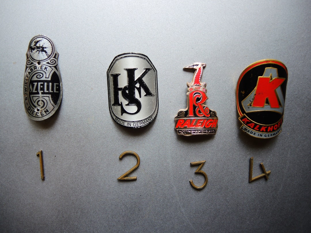 One Genuine German Vintage Bicycle Head Badge / Original - Etsy