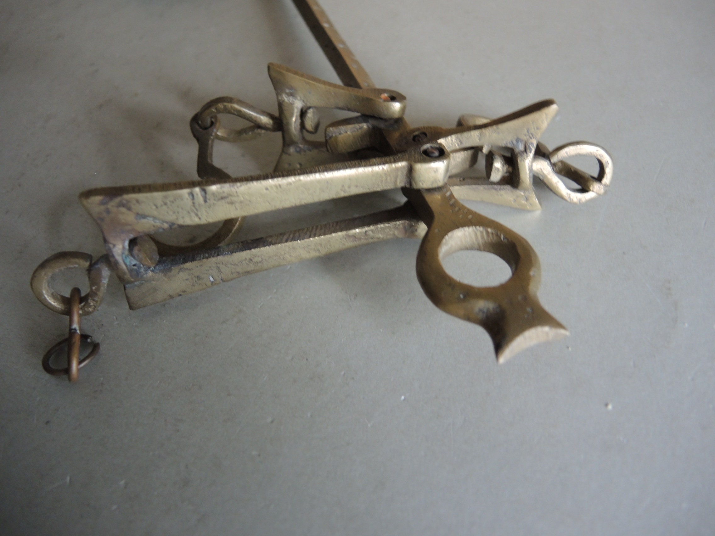Antique Vintage Solid Brass Weight Balance Stick Without Bowls / Brass ...