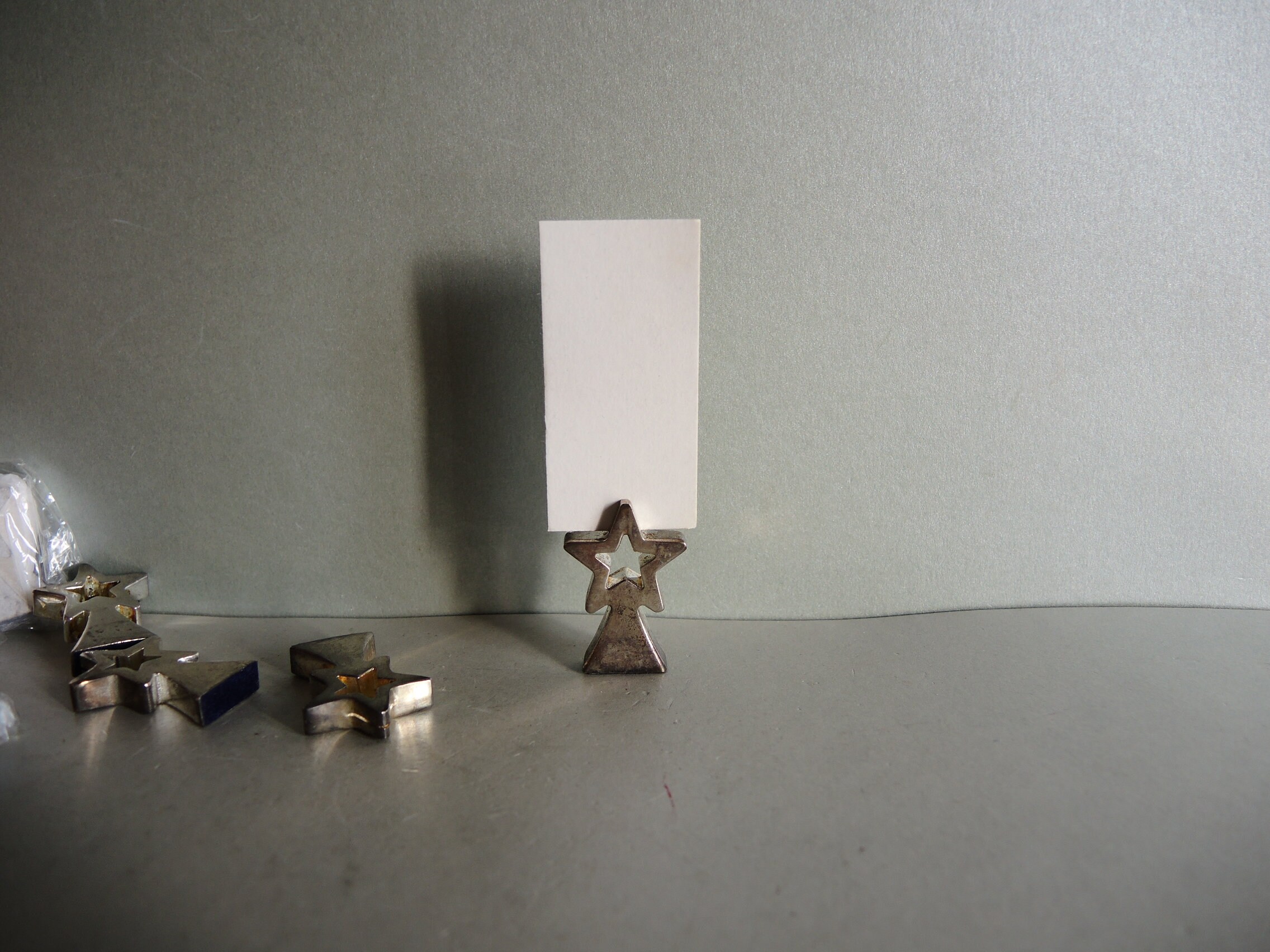 Vintage NOS Condition French Style STAR Shape Table Name Place - Etsy