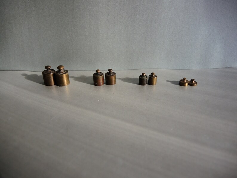 ONE Antique Solid Brass Small Light Grams Weight for Scale / Brass ...