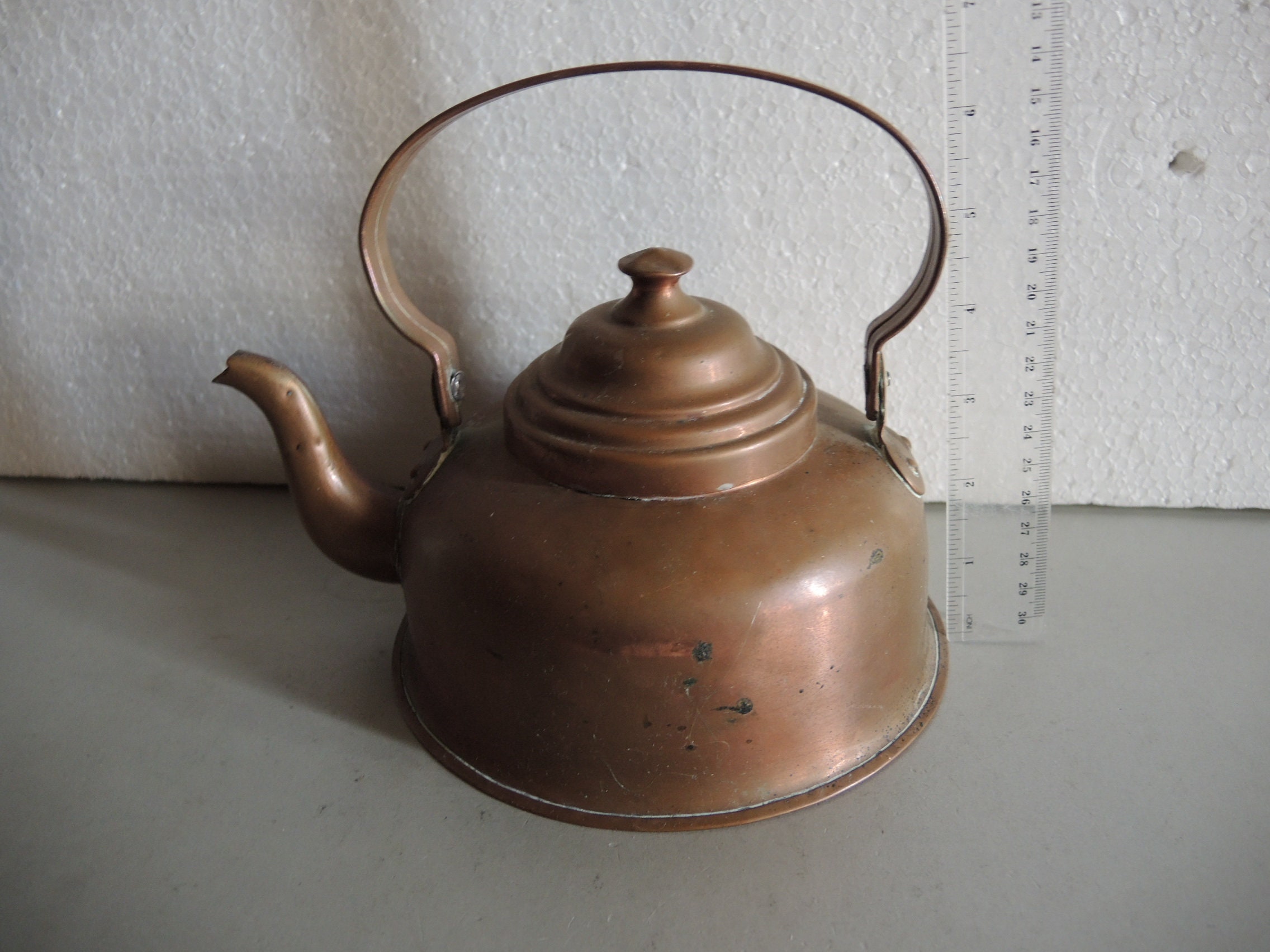 Antique Swedish Like ESKILSTUNA Solid Copper Tea Coffee Kettle ...