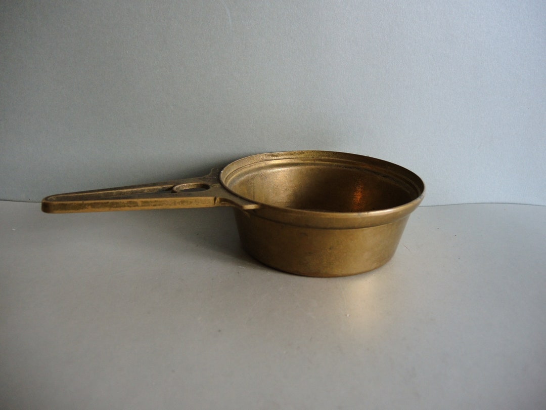 Vintage Handmade Solid Bronze or Brass Massive Pan Bowl With Handle ...