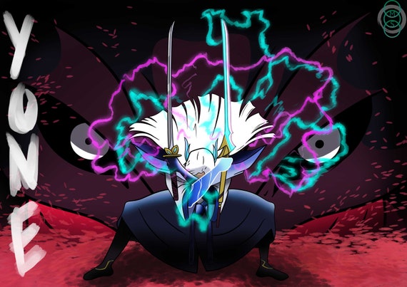 Yone//lol//digital Drawing//print - Etsy