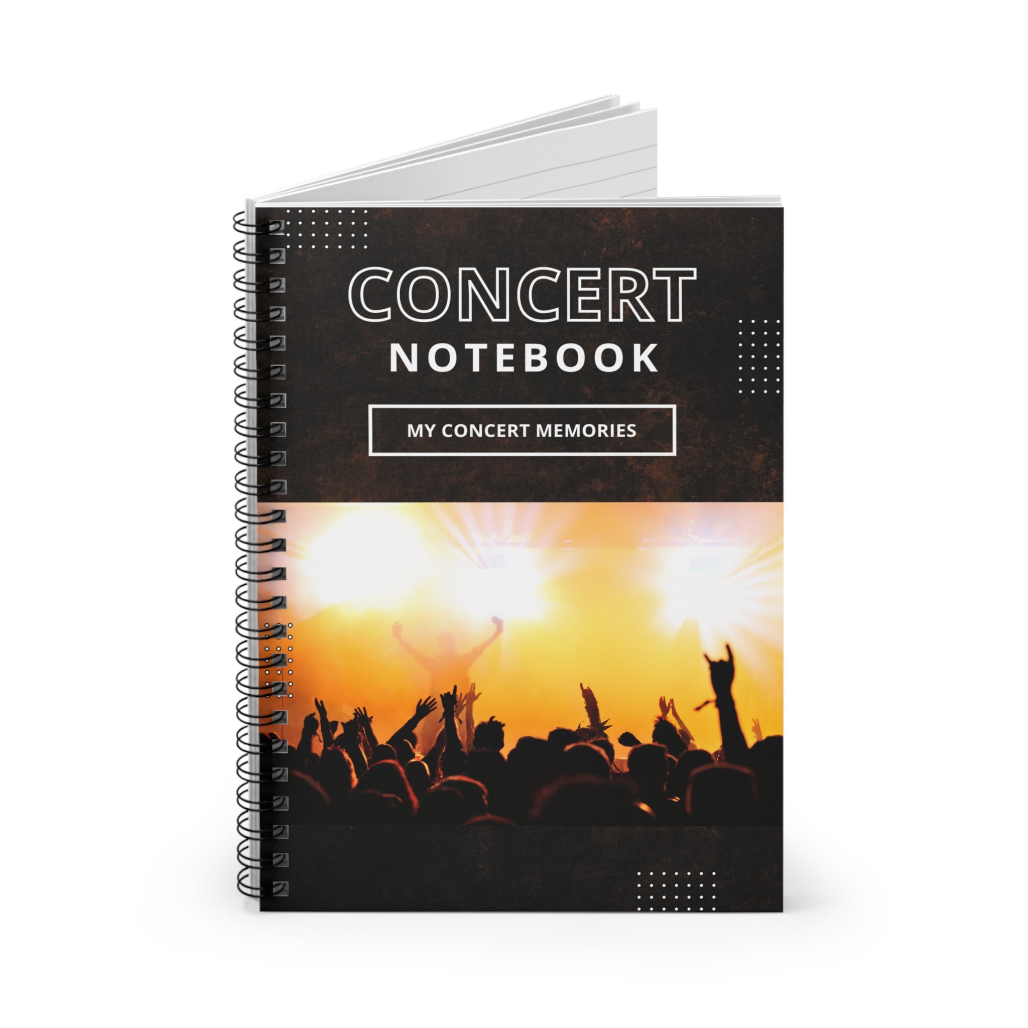 Concert Notebook, Concert Ticket Storage, Concert Journal, Live Music ...