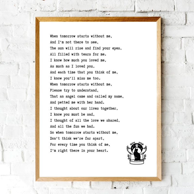 Poem for Cat Passing - Etsy