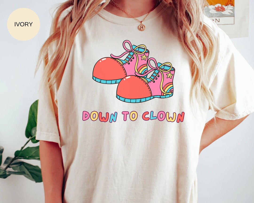 Clowncore, Down to Clown Shirt, Colorful Clowncore Clothing, Kidcore ...