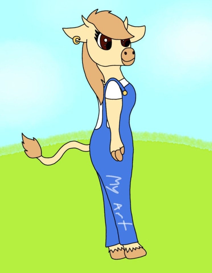 Anthro Cow Art - Etsy