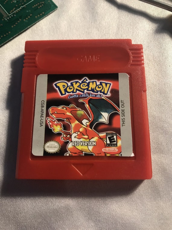 Pokemon Red Version Game Boy Colour Retro Fan Made | Etsy