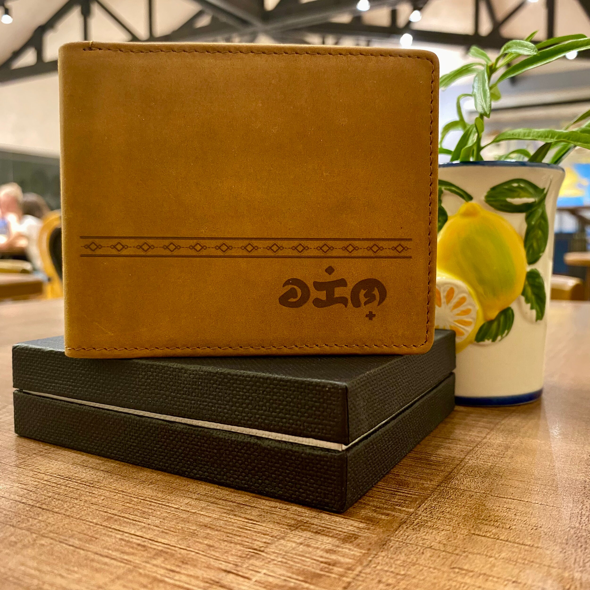 Personalized Leather Wallet for Men Baybayin Name, Filipino Indigenous ...