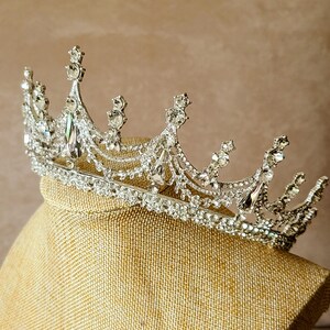 Art Deco Tiara, Ice Queen Tiara, Quinceanera Tiara Silver, Tiara for ...