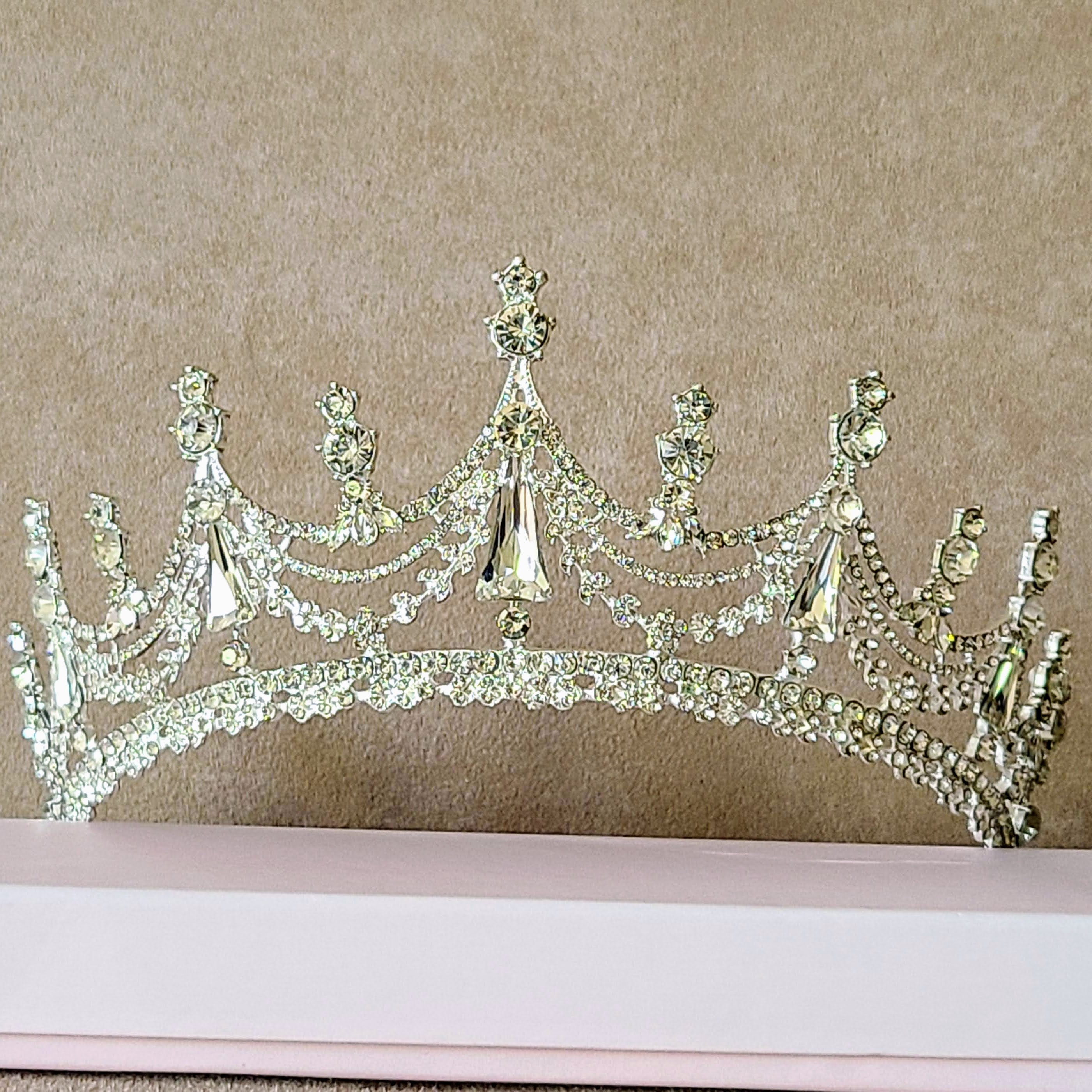 Art Deco Tiara Ice Queen Tiara Quinceanera Tiara Silver - Etsy Canada