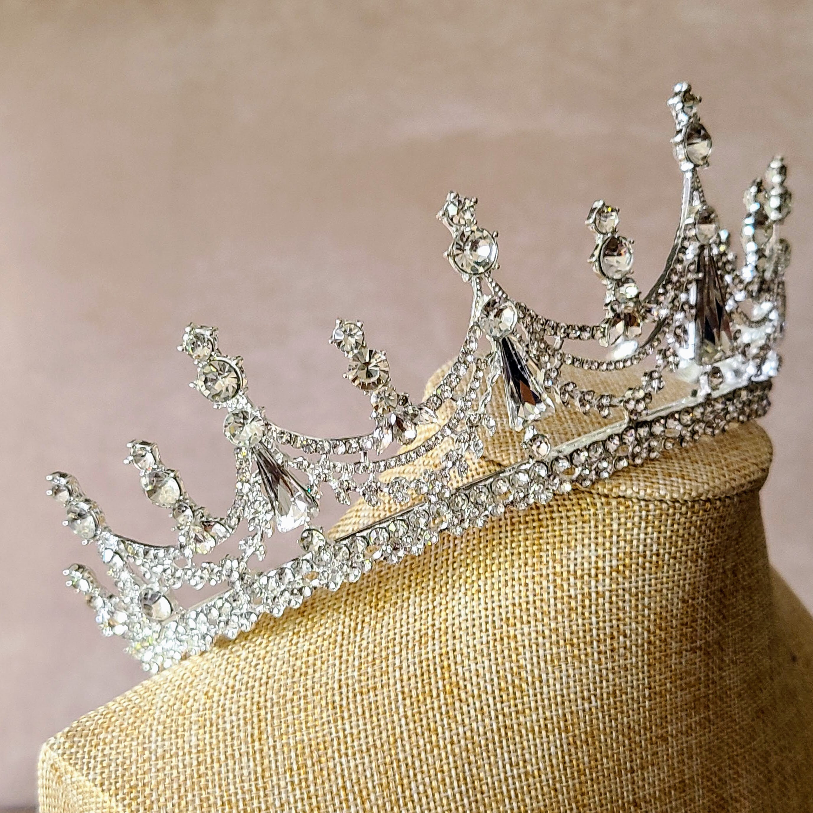 Art Deco Tiara Ice Queen Tiara Quinceanera Tiara Silver - Etsy Canada