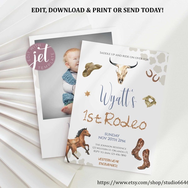 First Rodeo Birthday - Etsy