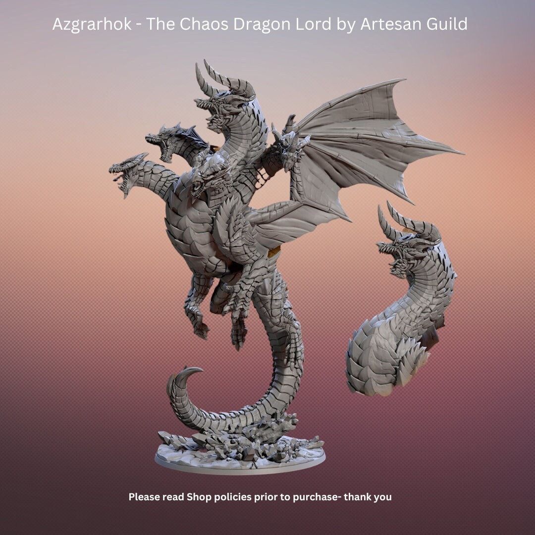 Azgrathok - the Chaos Dragon Lord a Superbly Detailed Model - Perfect ...