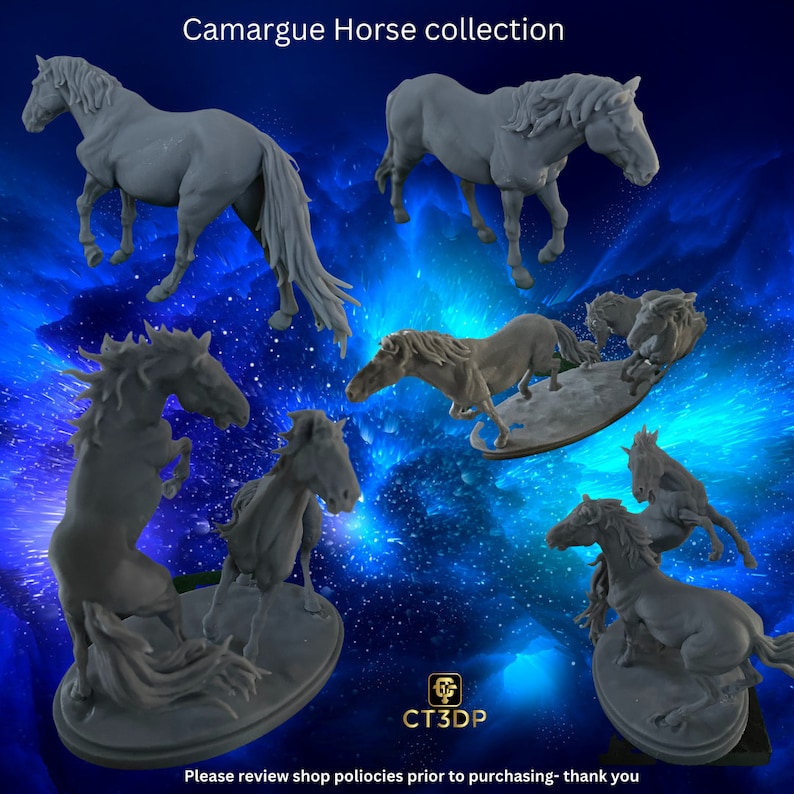 Camargue Miniature Horse Collection by Animal Den Miniatures - Etsy