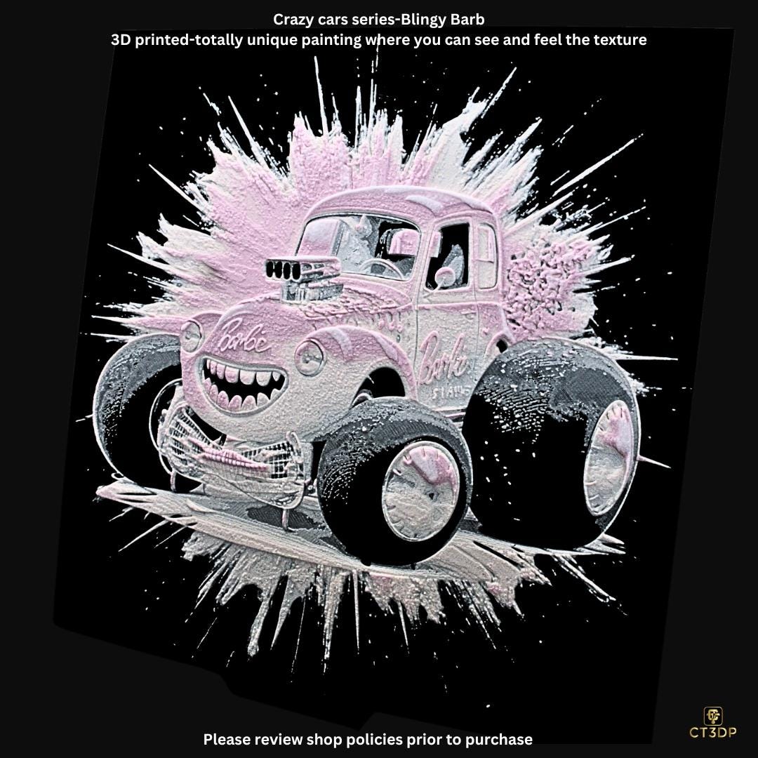 Crazy Cars Here is Bling Barb-super Cool 3D Printed Picture of yet ...