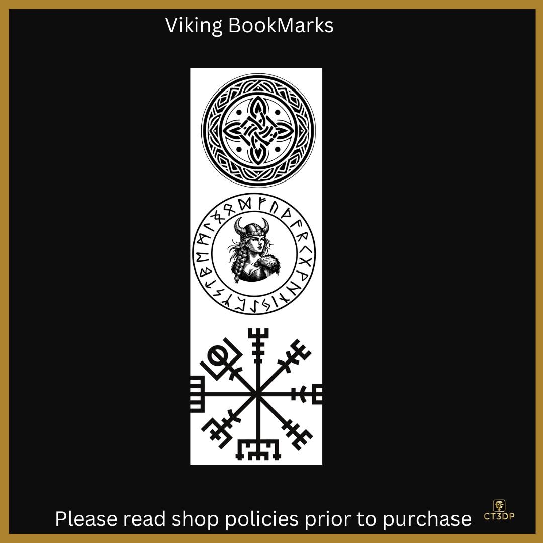 Viking Series 3D Textured Bookmarks - Robust and Unique - Etsy