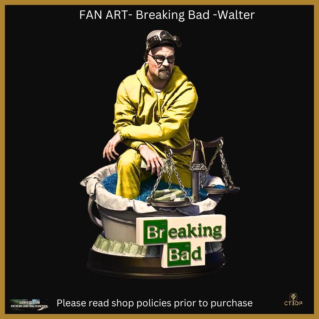 Fan Art Breaking Bad Mr. Walter White by Sanix3d. - Etsy