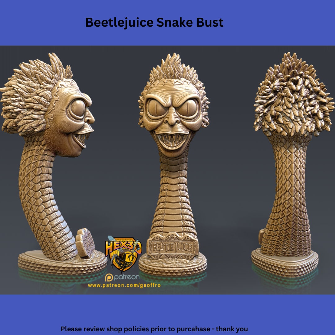 BEETLE SNAKE Printable 3D Figure 3D Print Model, 51% OFF