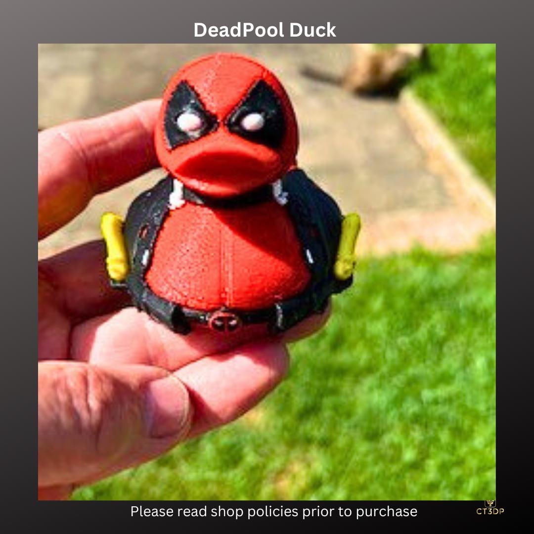 Deadpool Duck a Great Gift. Whoe Doesn't Like Ducks Here is a Twist - Etsy