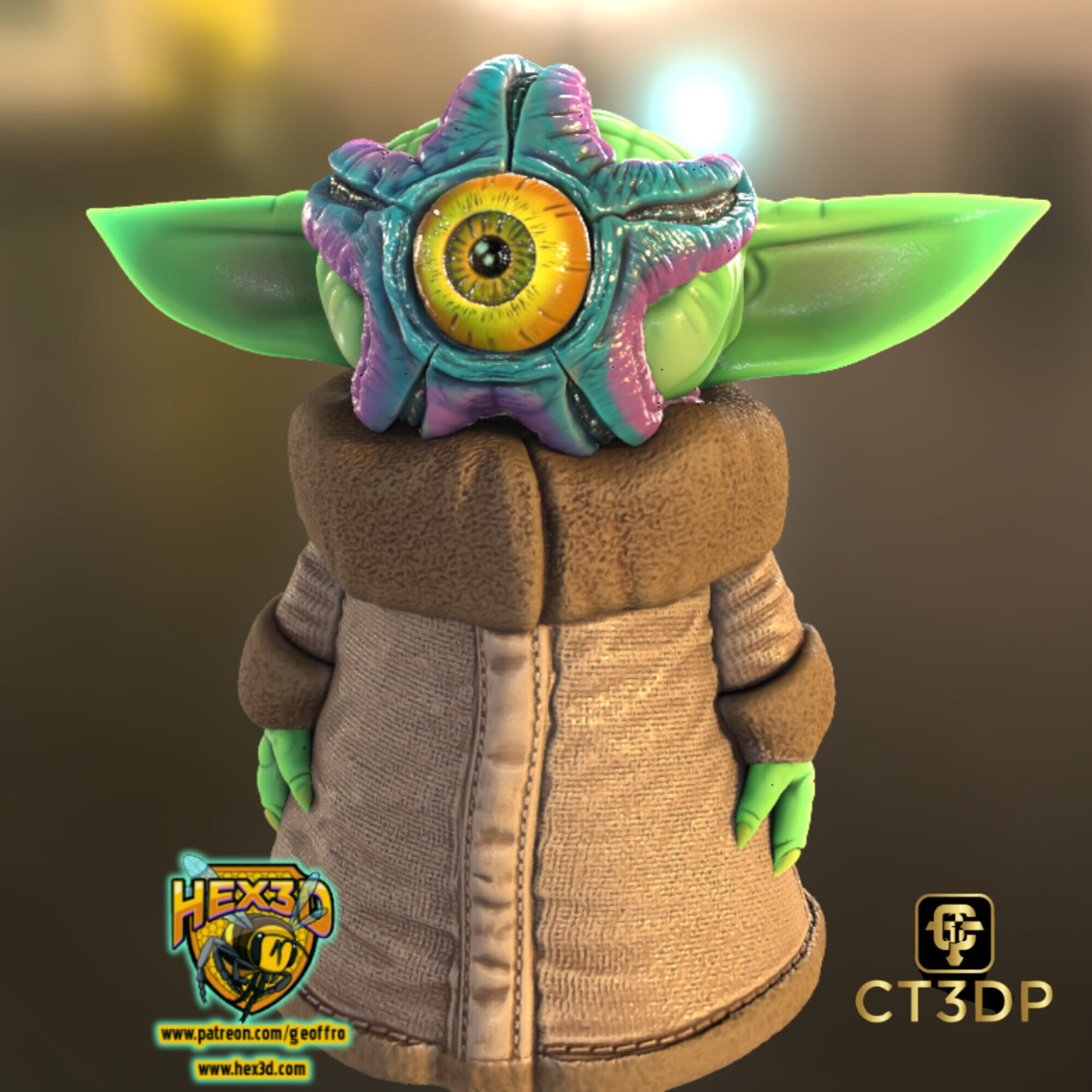 Grogu Potter Sci Fi Star Wars Fantasy Hex3D Toys & Games Miniature Toys ...