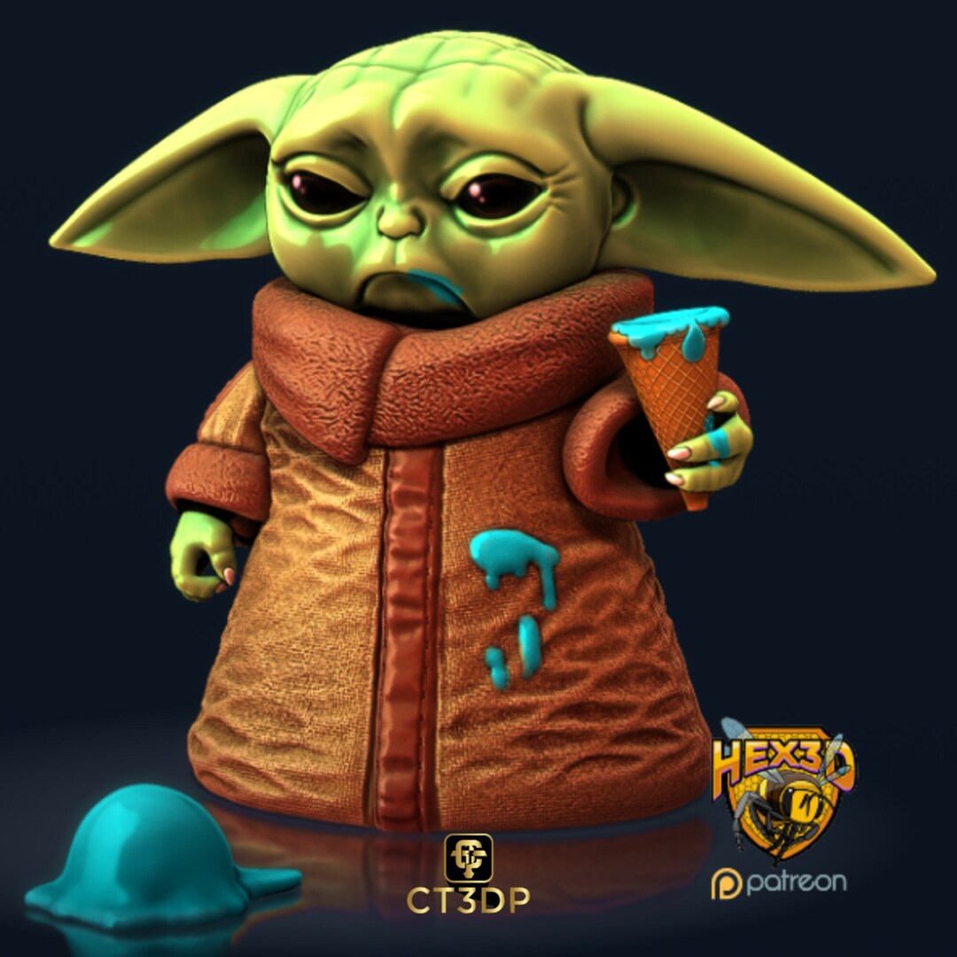 Grogu Icecream - New in Store- a Great New Sculpt From HEX3D - Add This ...