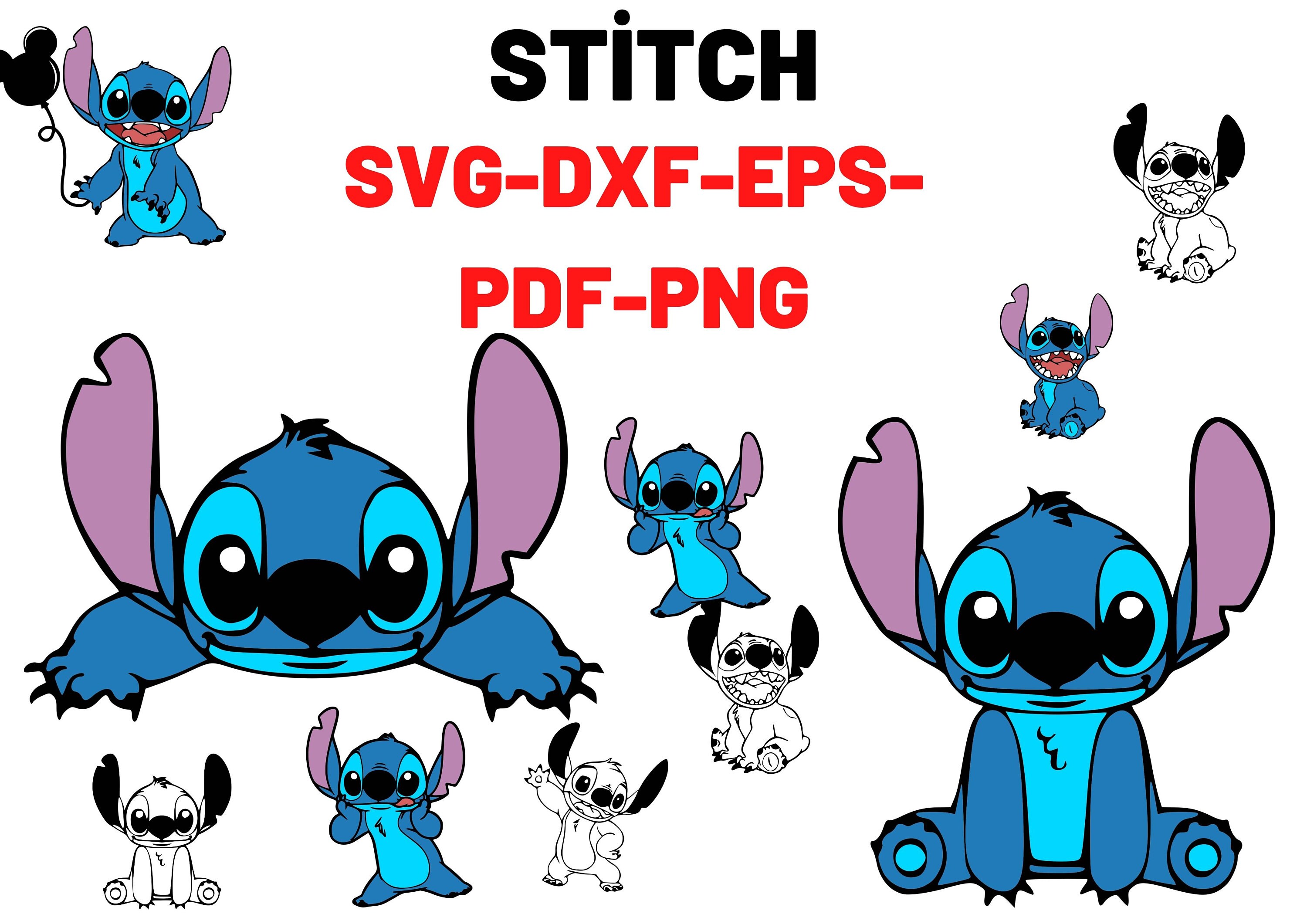 Stitch svg Stitch Layered Svg Stitch Svg Bundle Stitch Png | Etsy