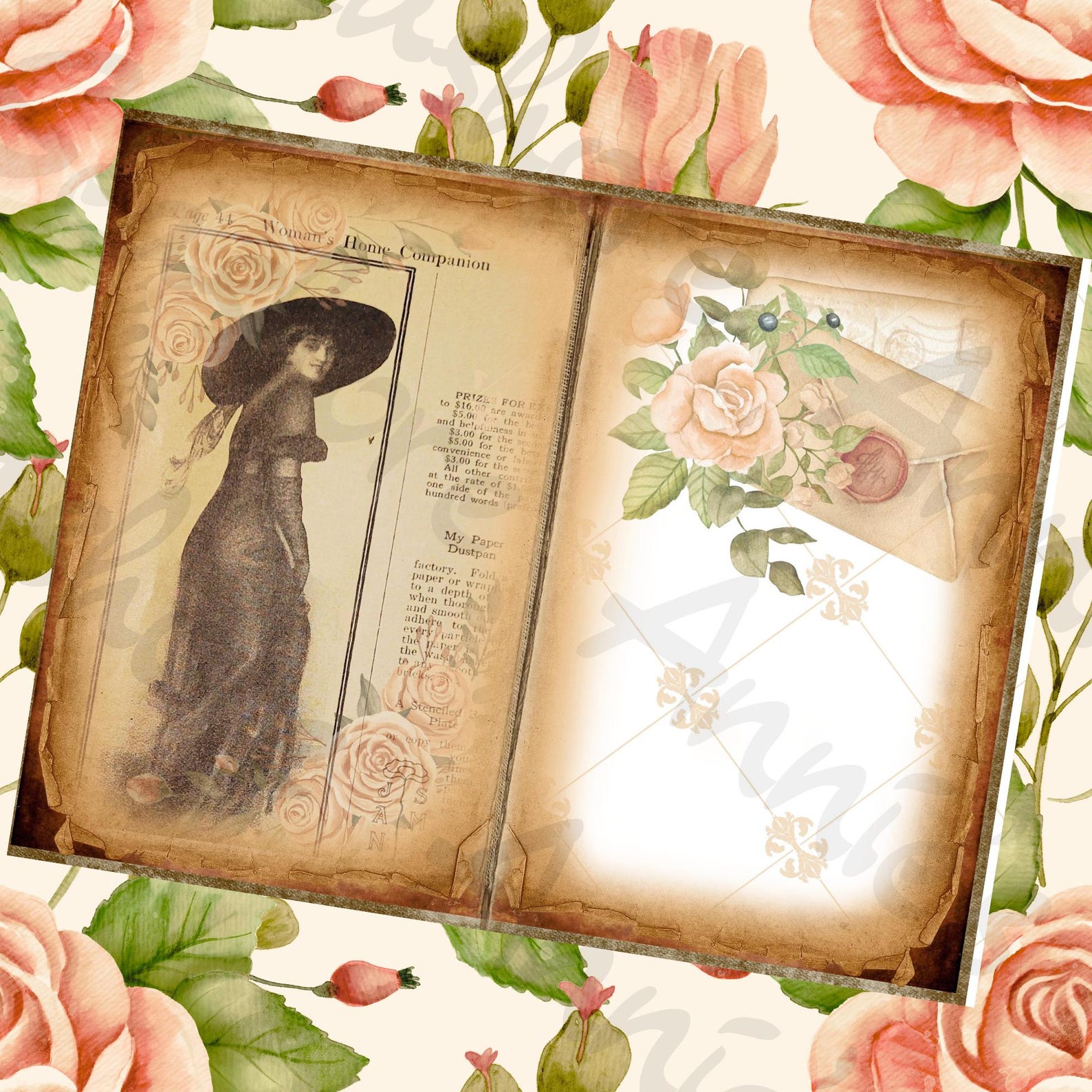 Ephemera, Junk Journal, Printable, Downloadable, Ephemera Junk Journal ...